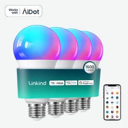 Linkind A21 Smart Light Bulbs - 1600 Lumens | Bright & Efficient Smart ...