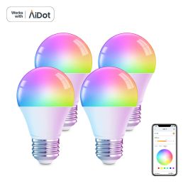 MuJoy Smart WiFi LED Light Bulbs with 16 Million DIY Colors - Color ...